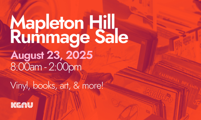 KGNU at the Mapleton Hill Rummage Sale – Sat, Aug 23 – KGNU Community Radio